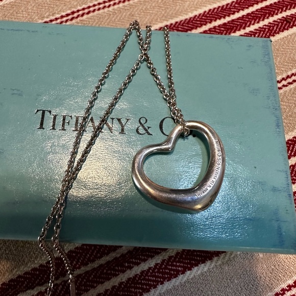 Tiffany & Co. | Jewelry | Tiffany Elsa Peritti Open Heart Necklace ...
